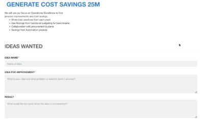 Manage Cost Savings Initiative Portfolio - KPI Fire